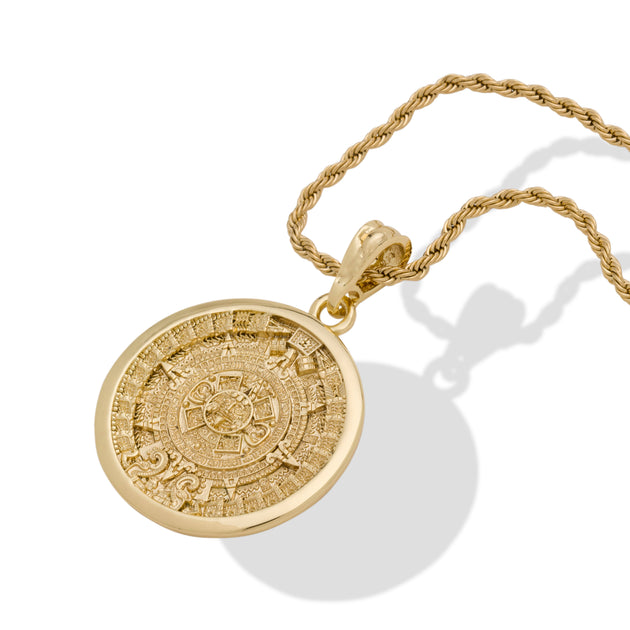 Aztec Calendar Pendant – Saint Midas
